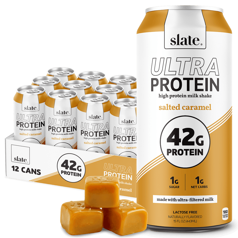 Salted Caramel Ultra Protein Shake – Slate Milk
