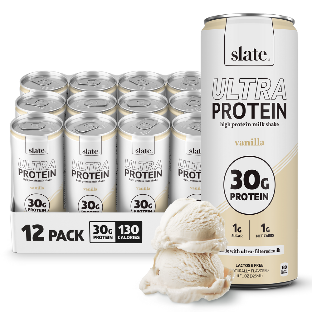Vanilla 30G Ultra Protein Shake – Slate Milk