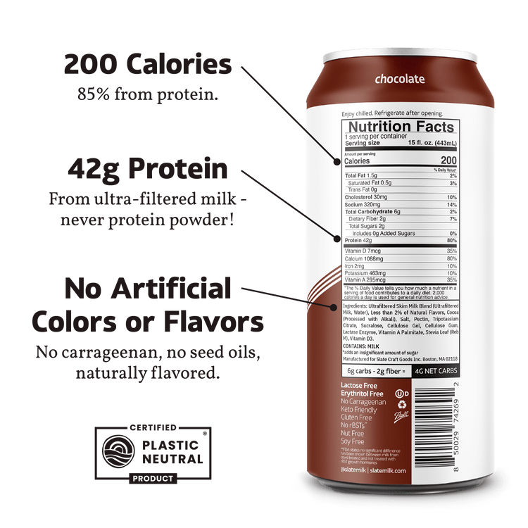 Chocolate Ultra Protein Shake – Slate Milk