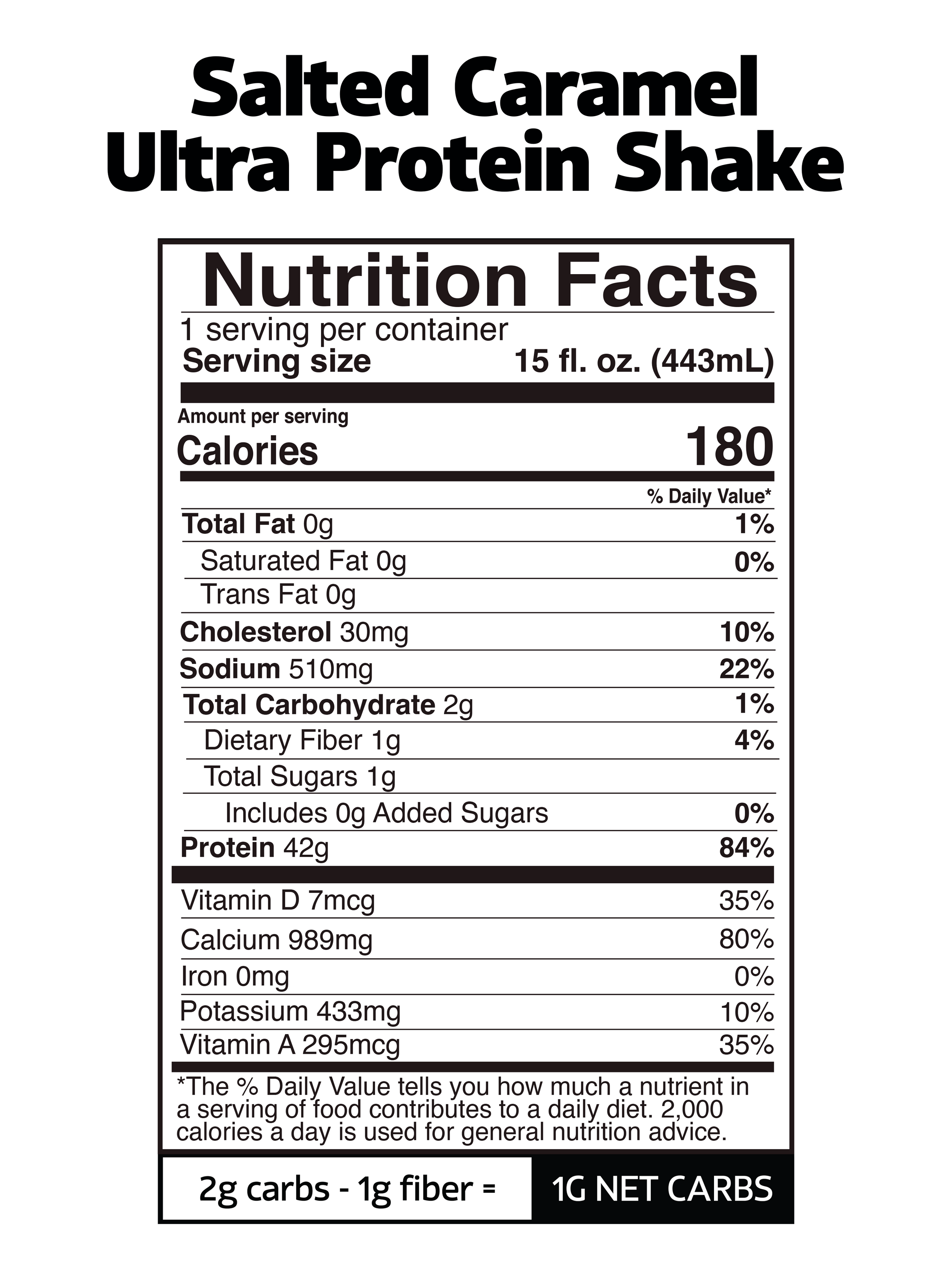 Salted Caramel Ultra Protein Shake – Slate Milk