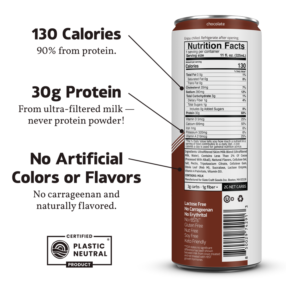 Chocolate 30G Ultra Protein Shake – Slate Milk